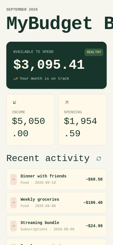 MyBudget Buddy