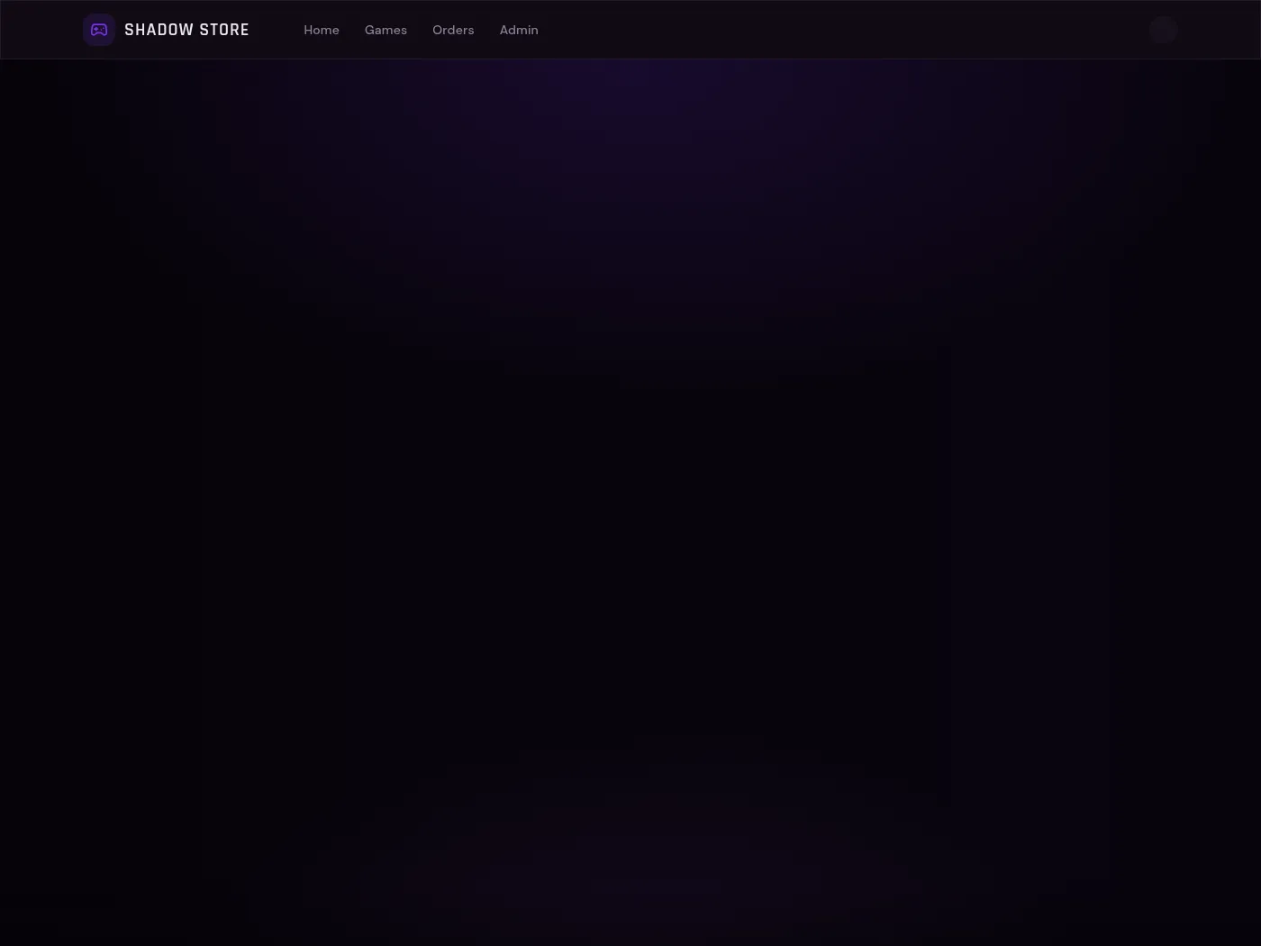 Shadow Store Gaming Platform