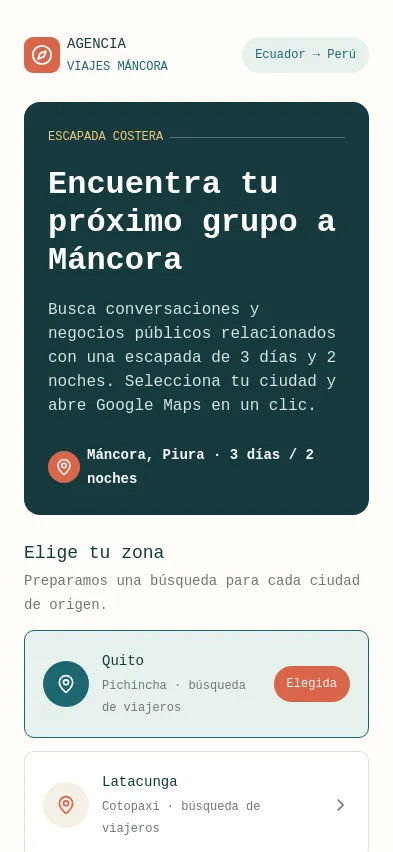 Agencia Viajes Mancora
