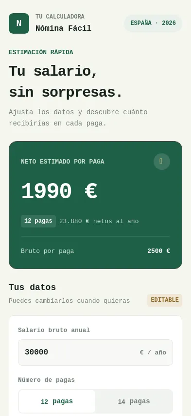 Nómina Fácil App