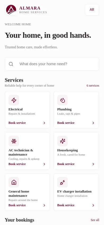 ALMARA Home Services App