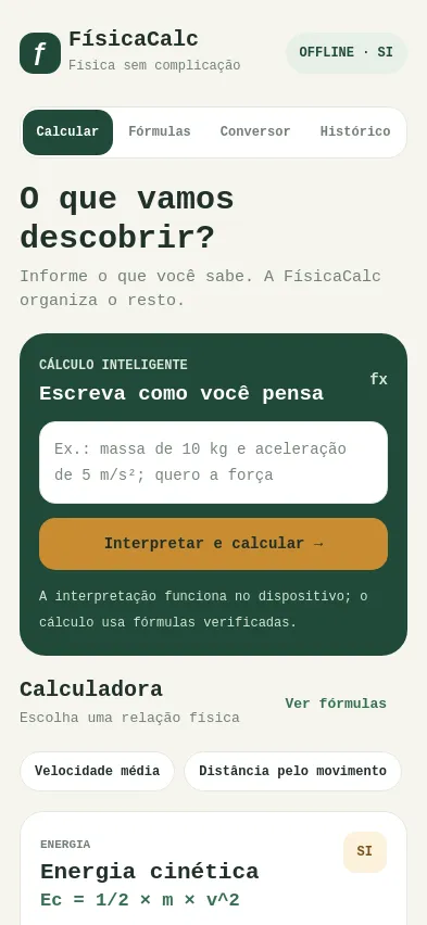 FísicaCalc Mobile