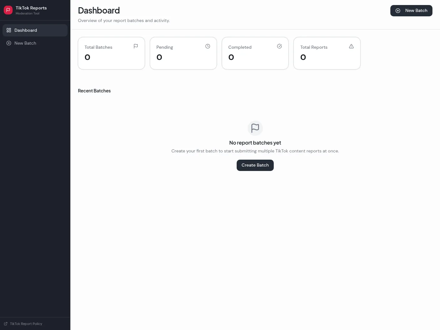 TikTok Report Streamliner
