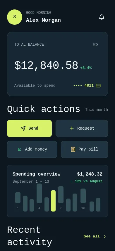 StoreX Mobile Wallet