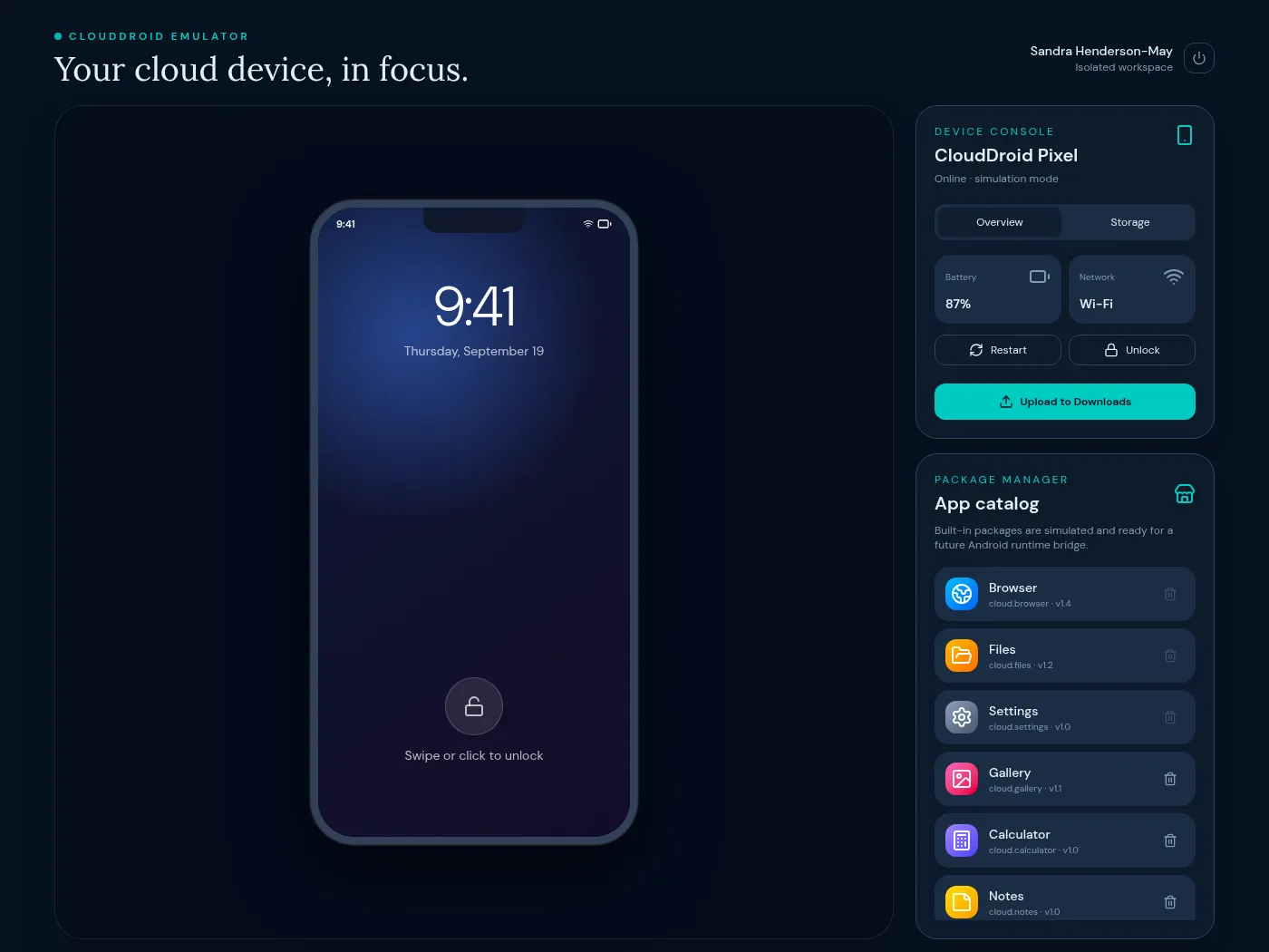 CloudDroid Emulator