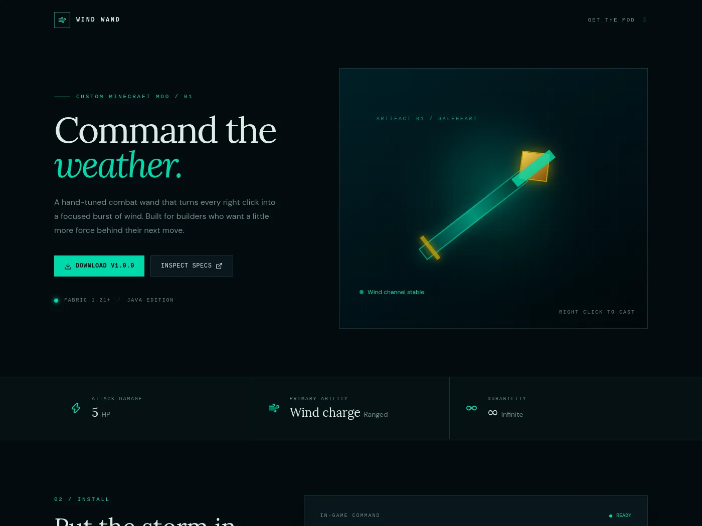 Wind Wand Mod Page