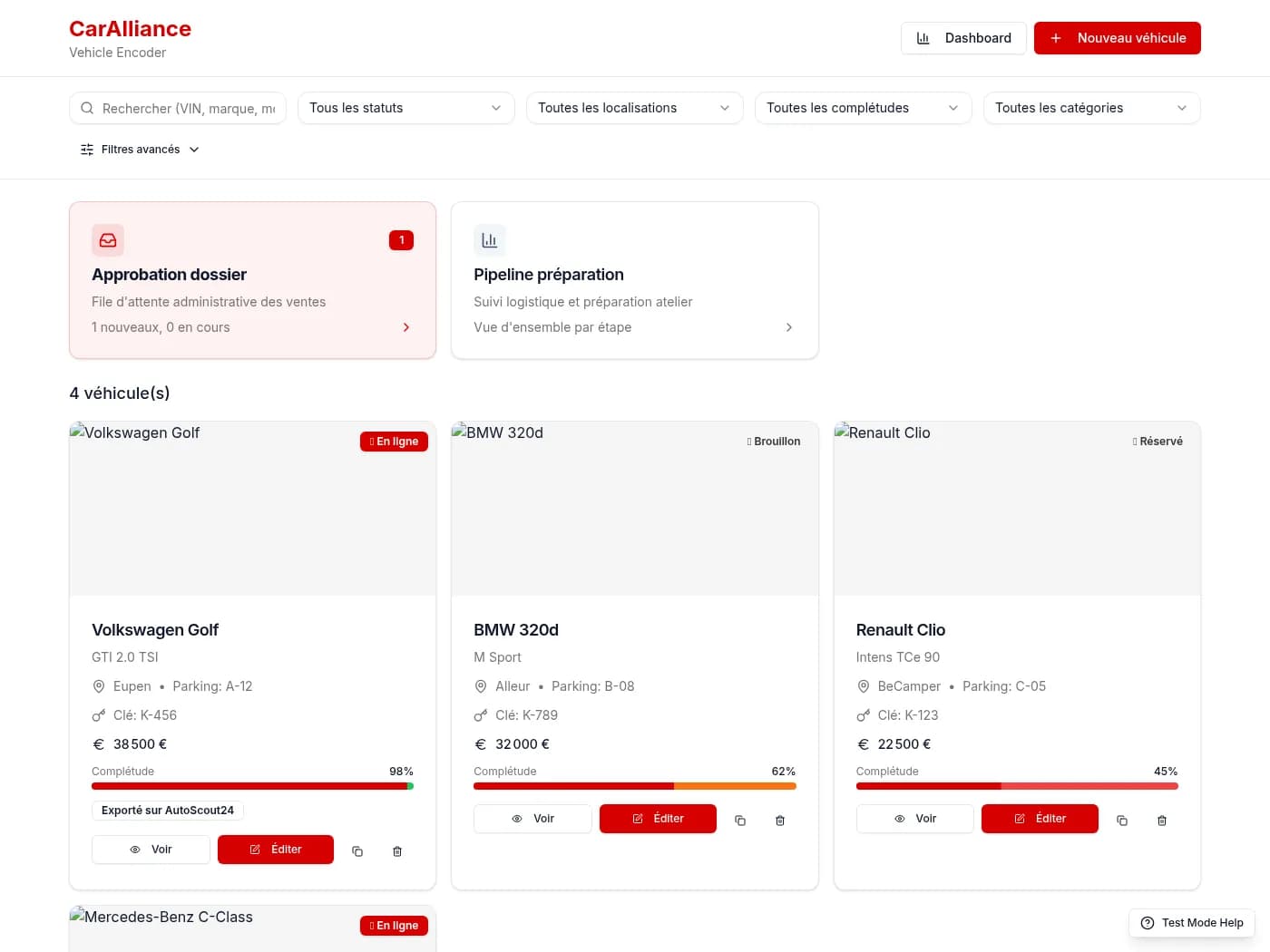 CarAlliance Vehicle Encoder – Next-Gen Car Data Entry App