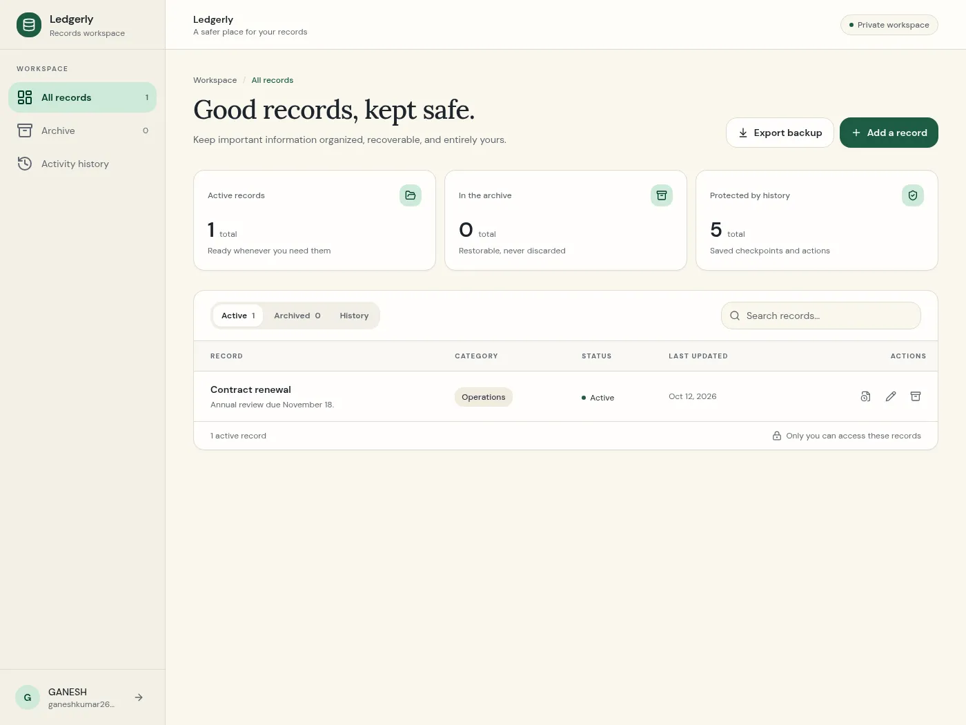 Lossless Admin Panel