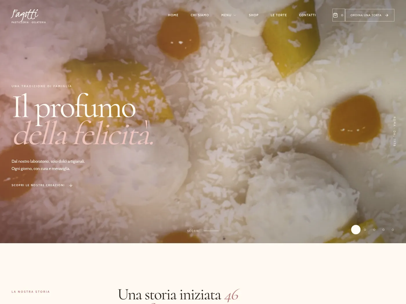 Fagotti Pastry Homepage