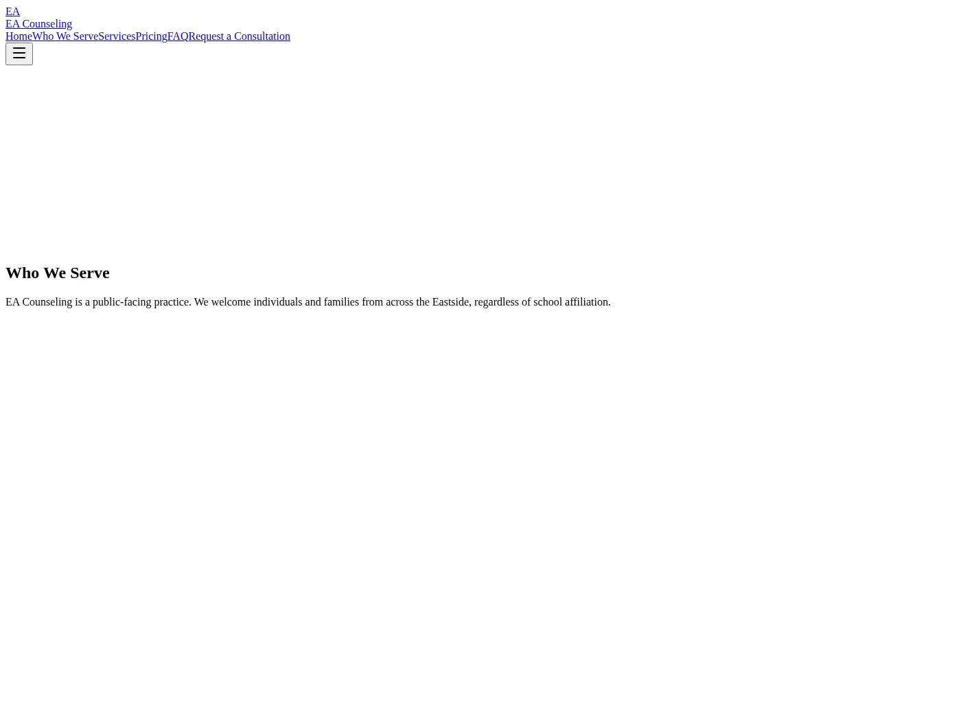 EA Counseling Website