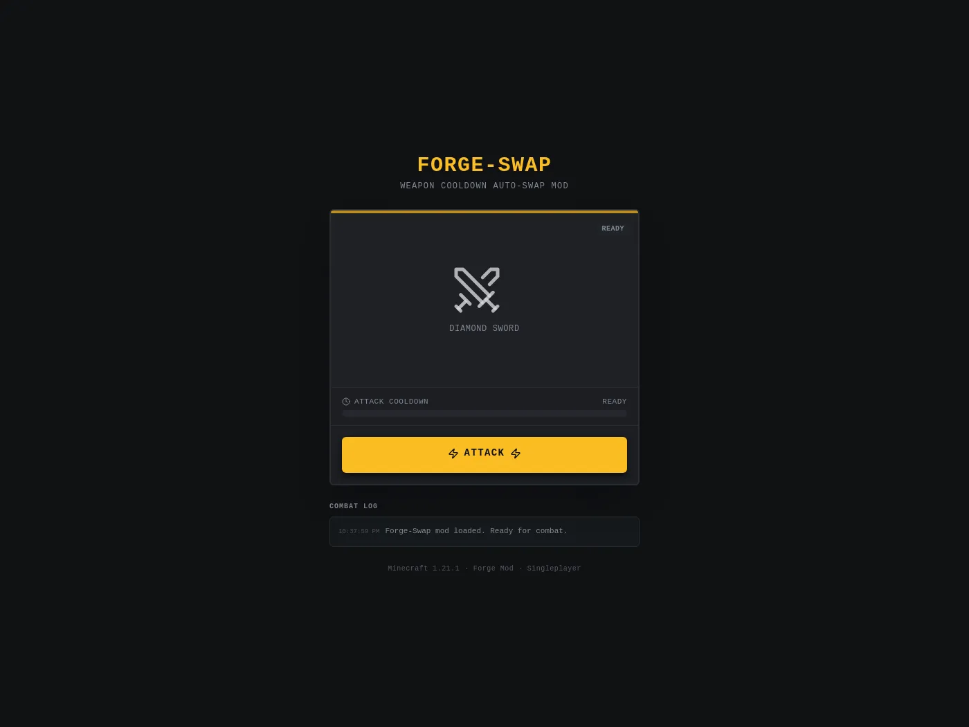 Minecraft Forge Swap Mod