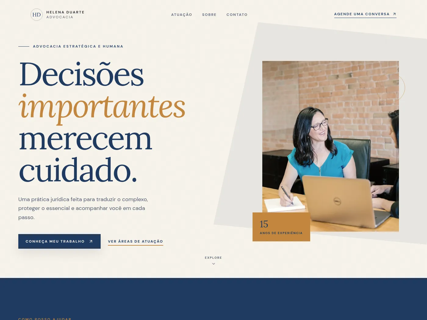 Advogada Fictícia Site