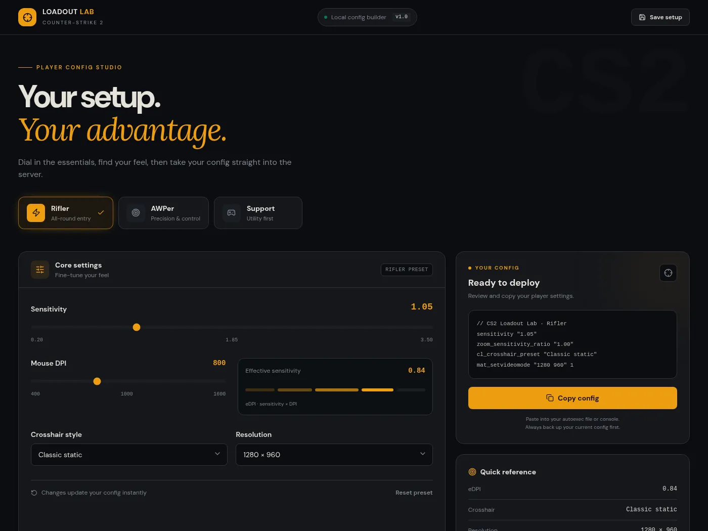 CS2 GUI Manager