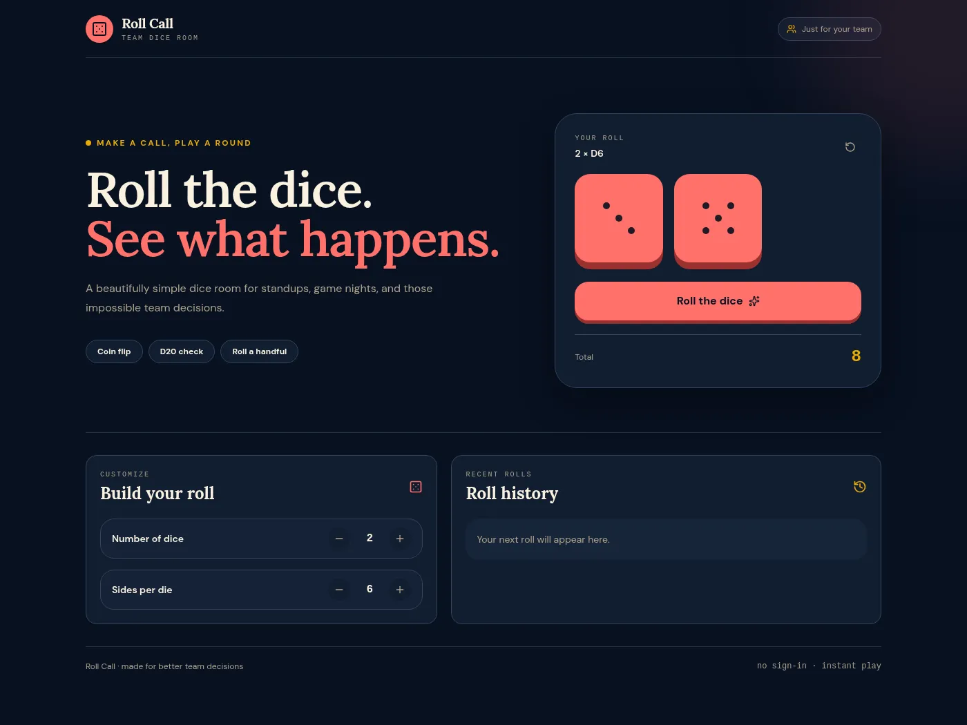AI Dice Roller