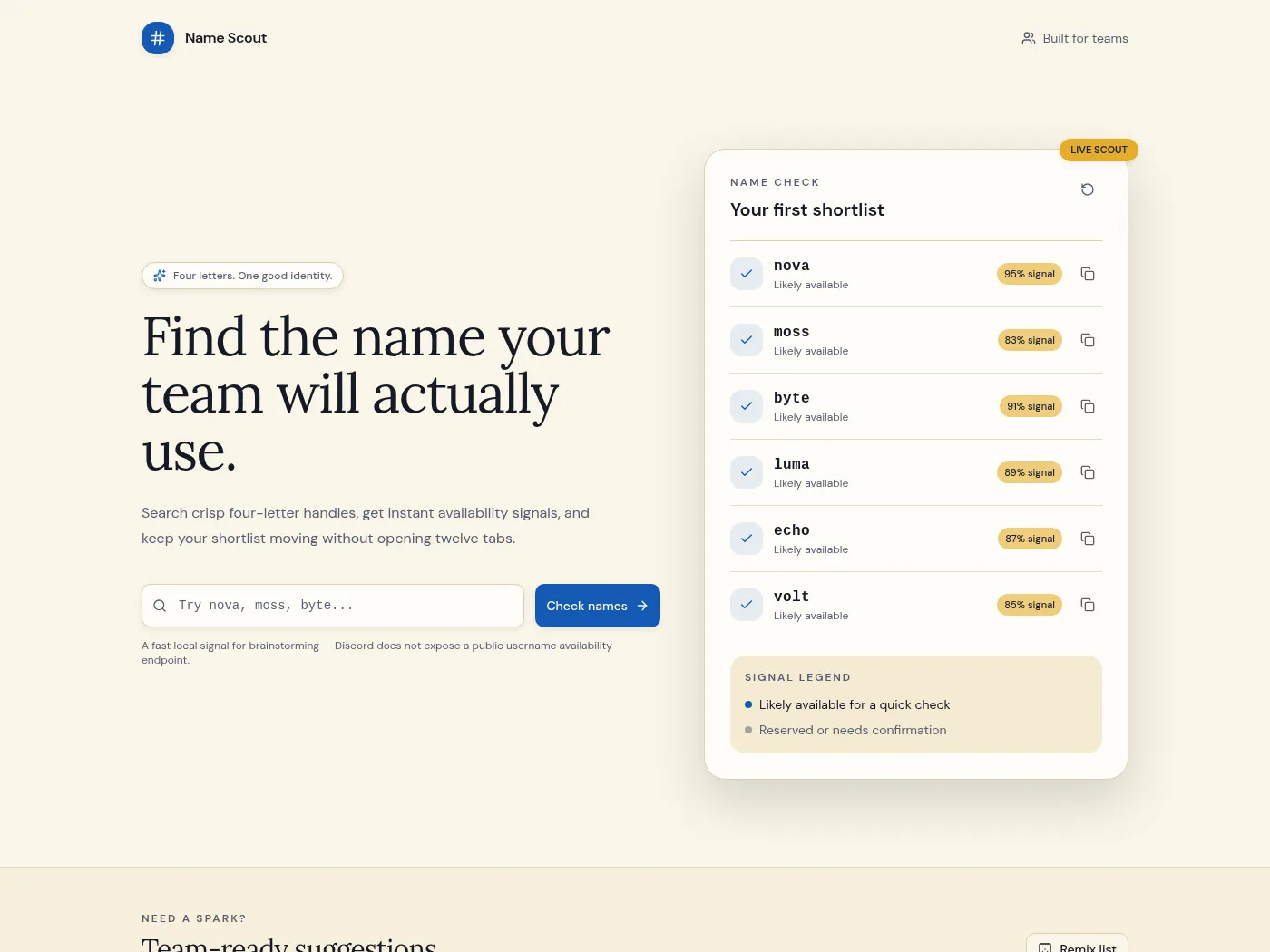 Discord Name Finder