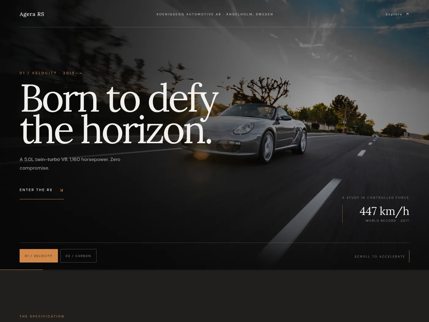 Agera RS Ad Builder