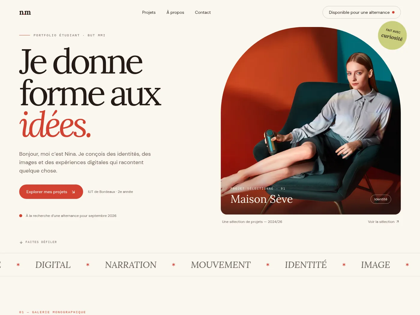 Modern MMI Student Portfolio