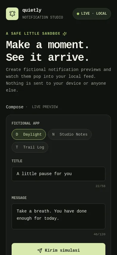 Fake Notif Generator