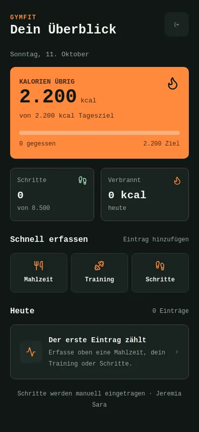 GymFit Tracker