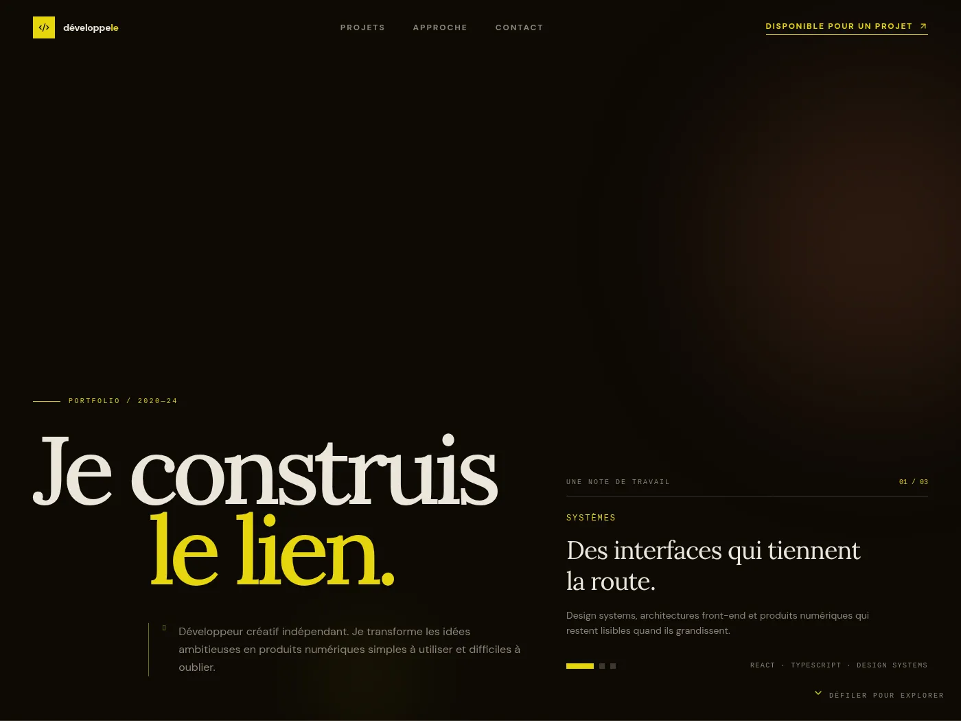 DéveloppeLe Web Portal