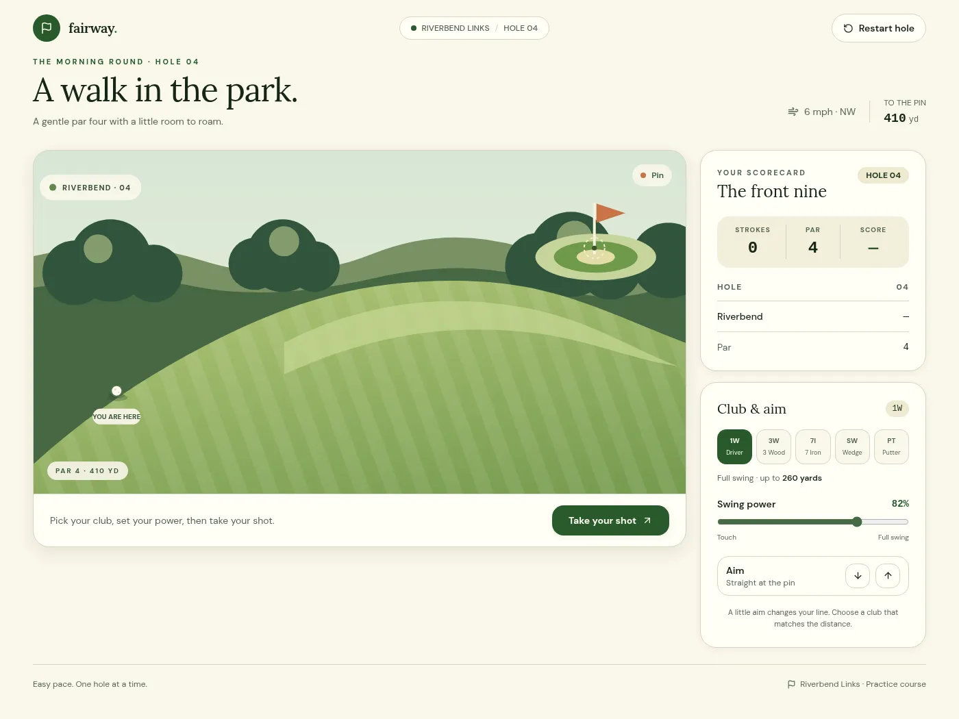 Golf Play Simulator