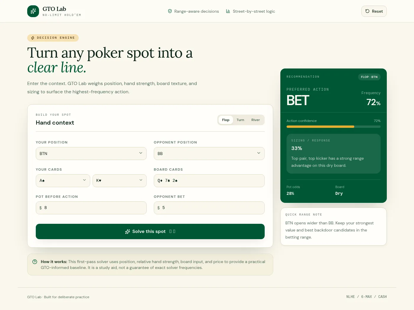 GTO Poker Pro
