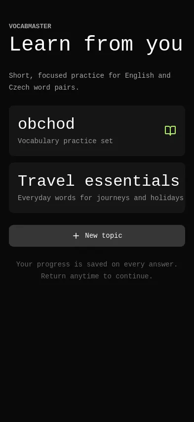 VocabMaster Mobile