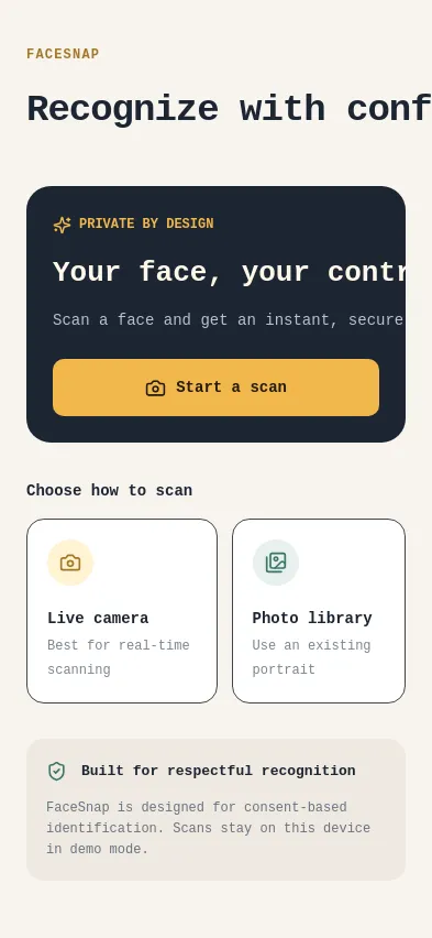 FaceSnap Mobile