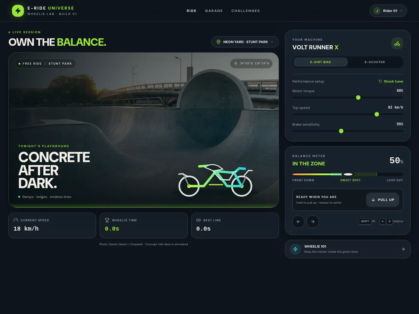 E-Ride Universe Sim
