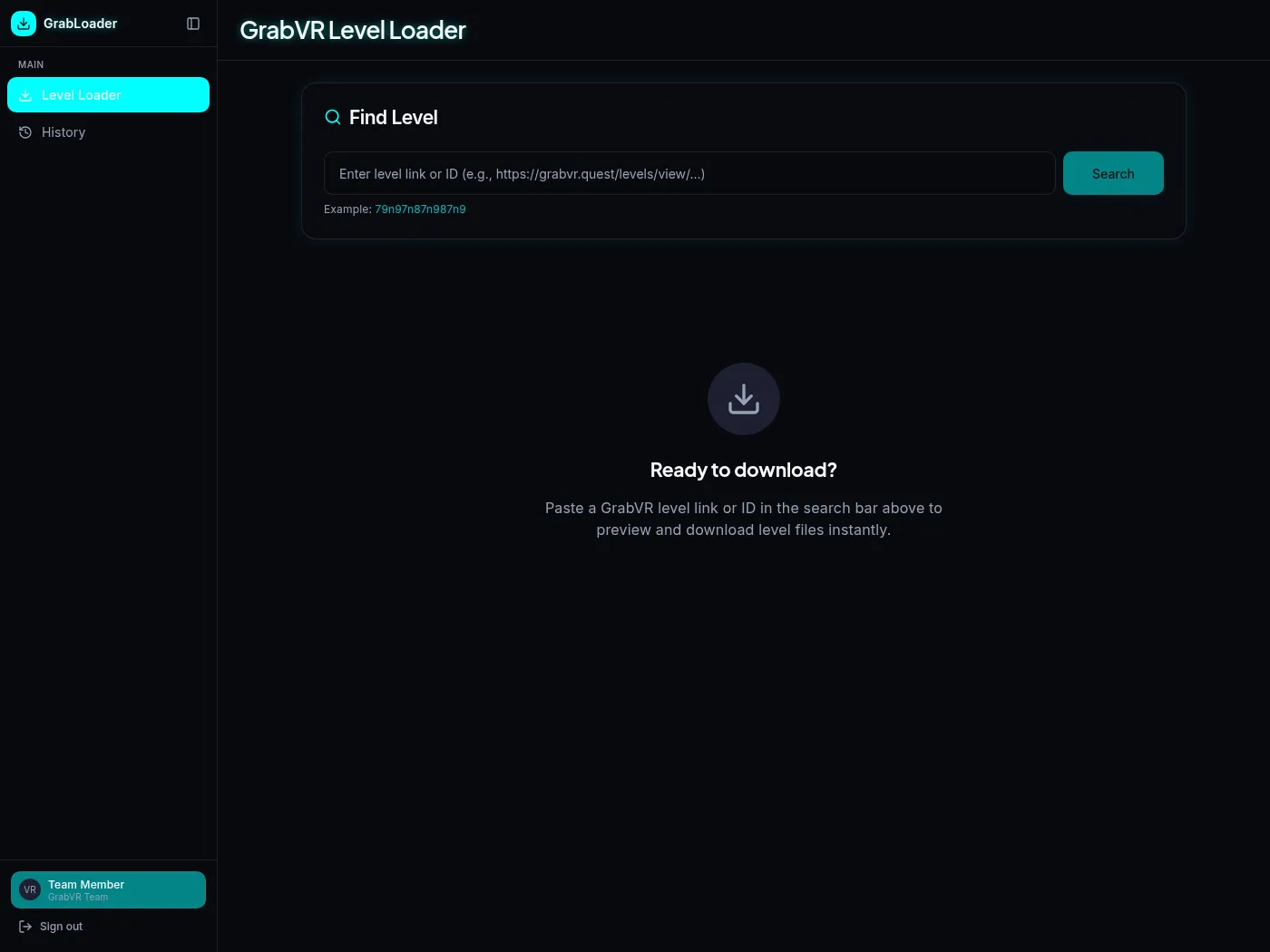 GrabVR Level Loader