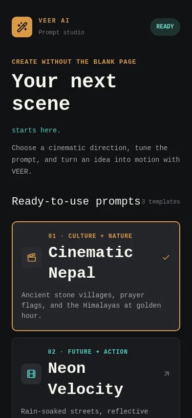 VEER AI Video Prompter