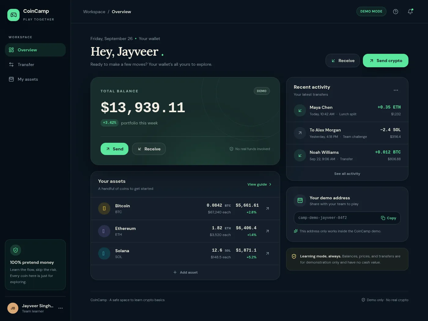 Crypto Wallet Playground