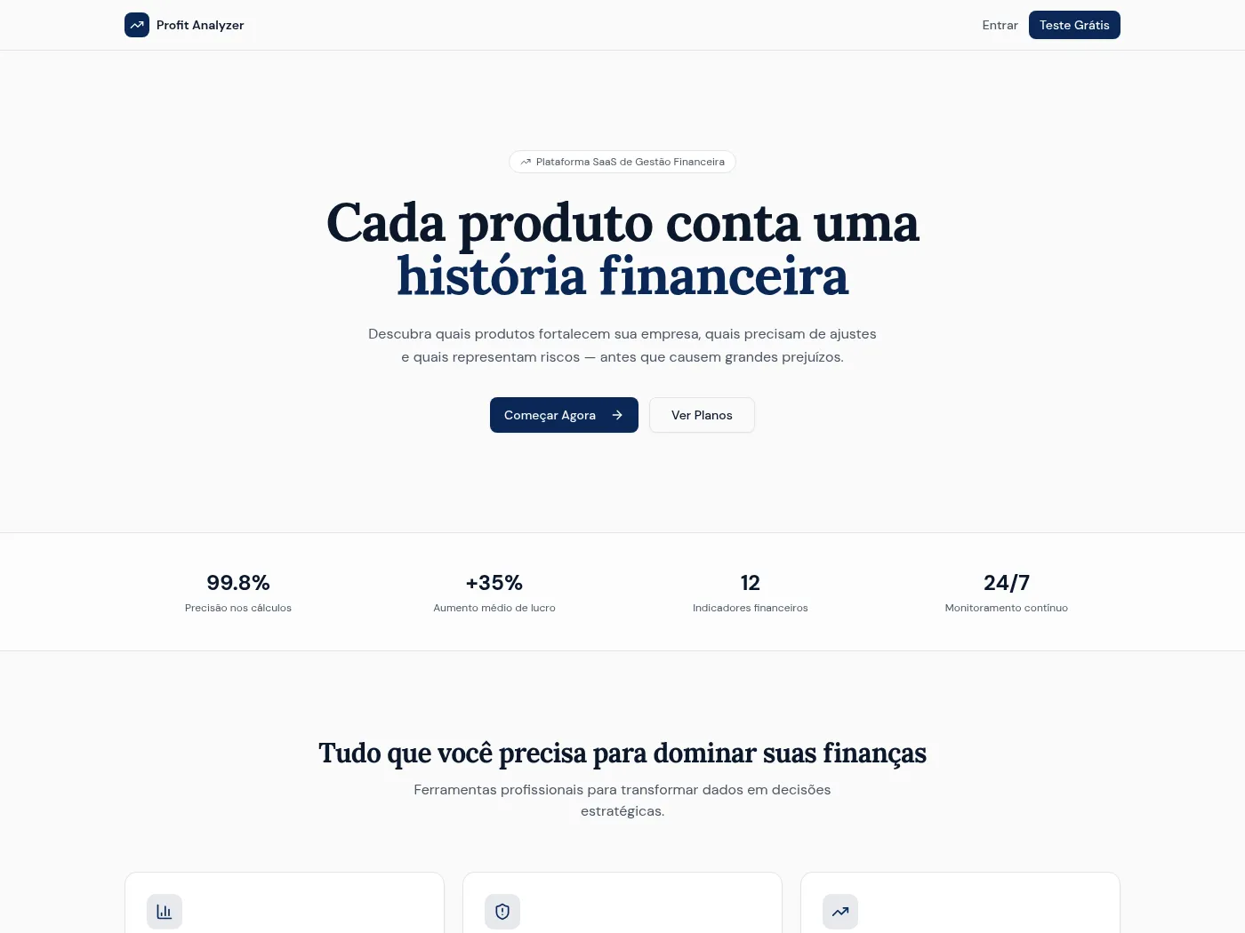 Profit Analyzer Platform