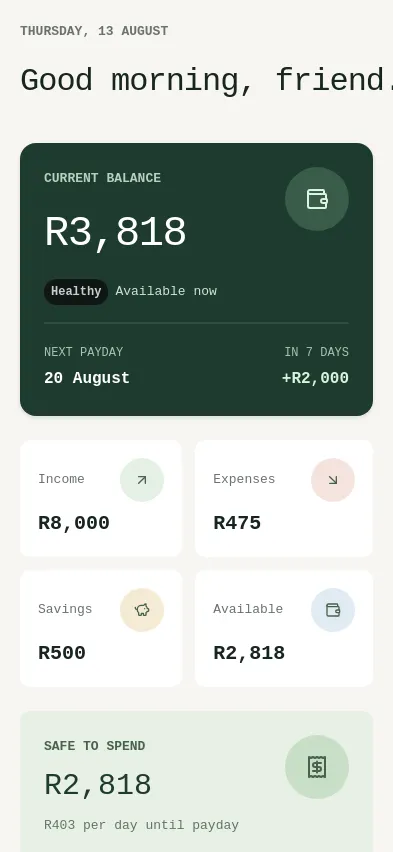 ZAR Budget Buddy