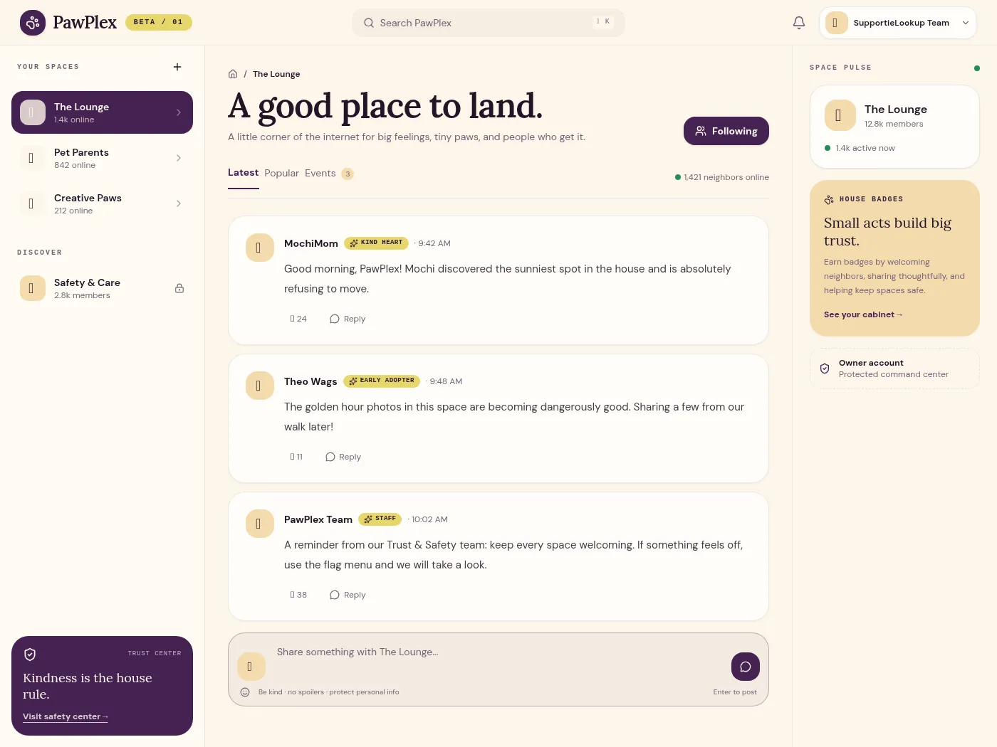 PawPlex Social Hub