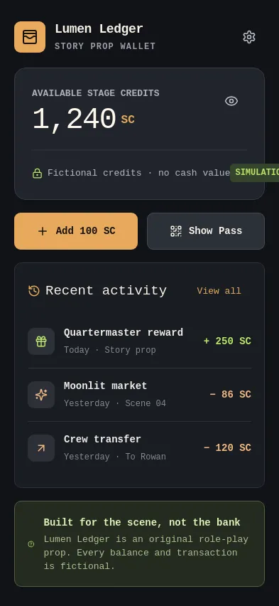 LARP Phantom Wallet Sim