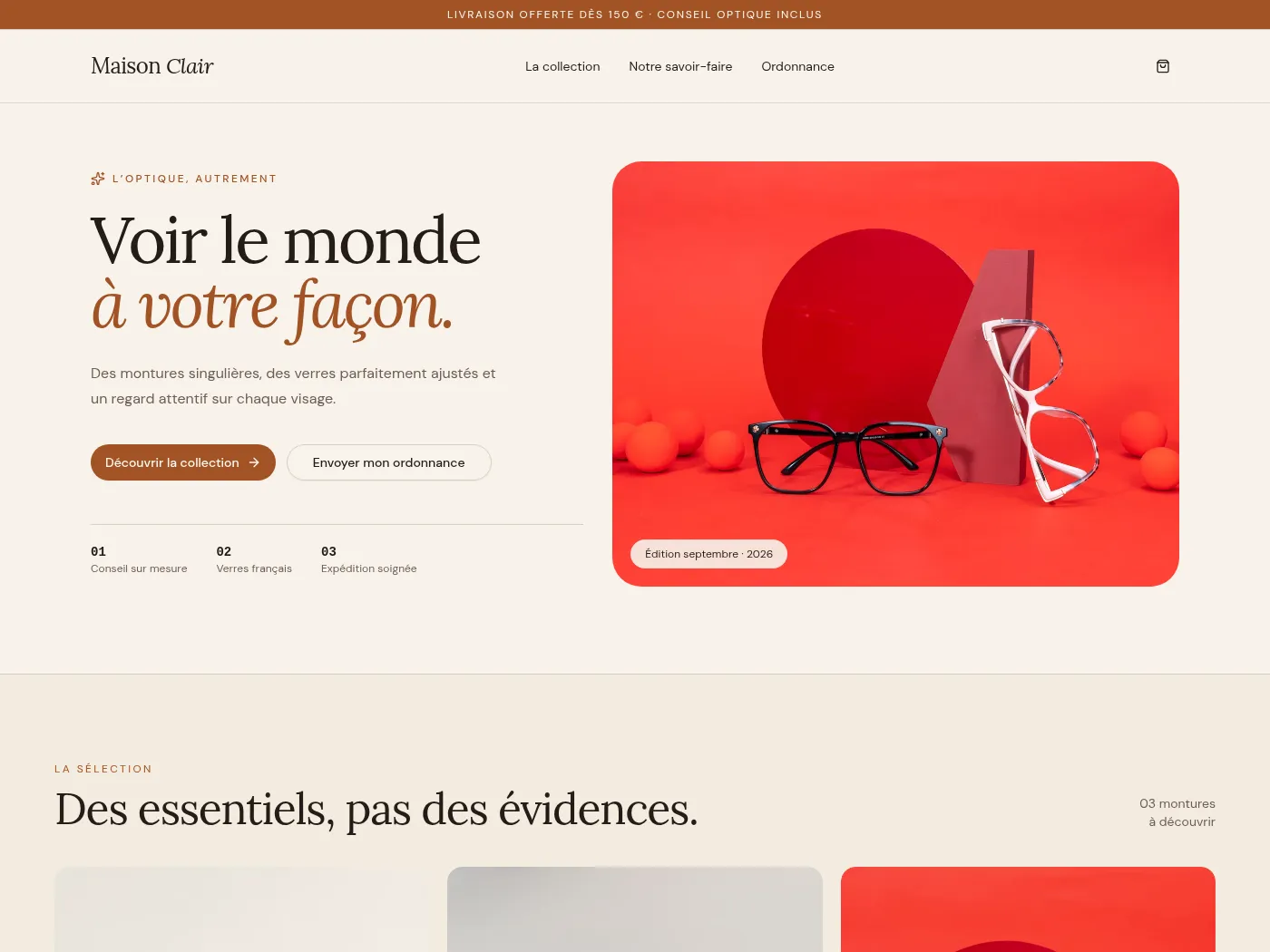 Optique Web Shop