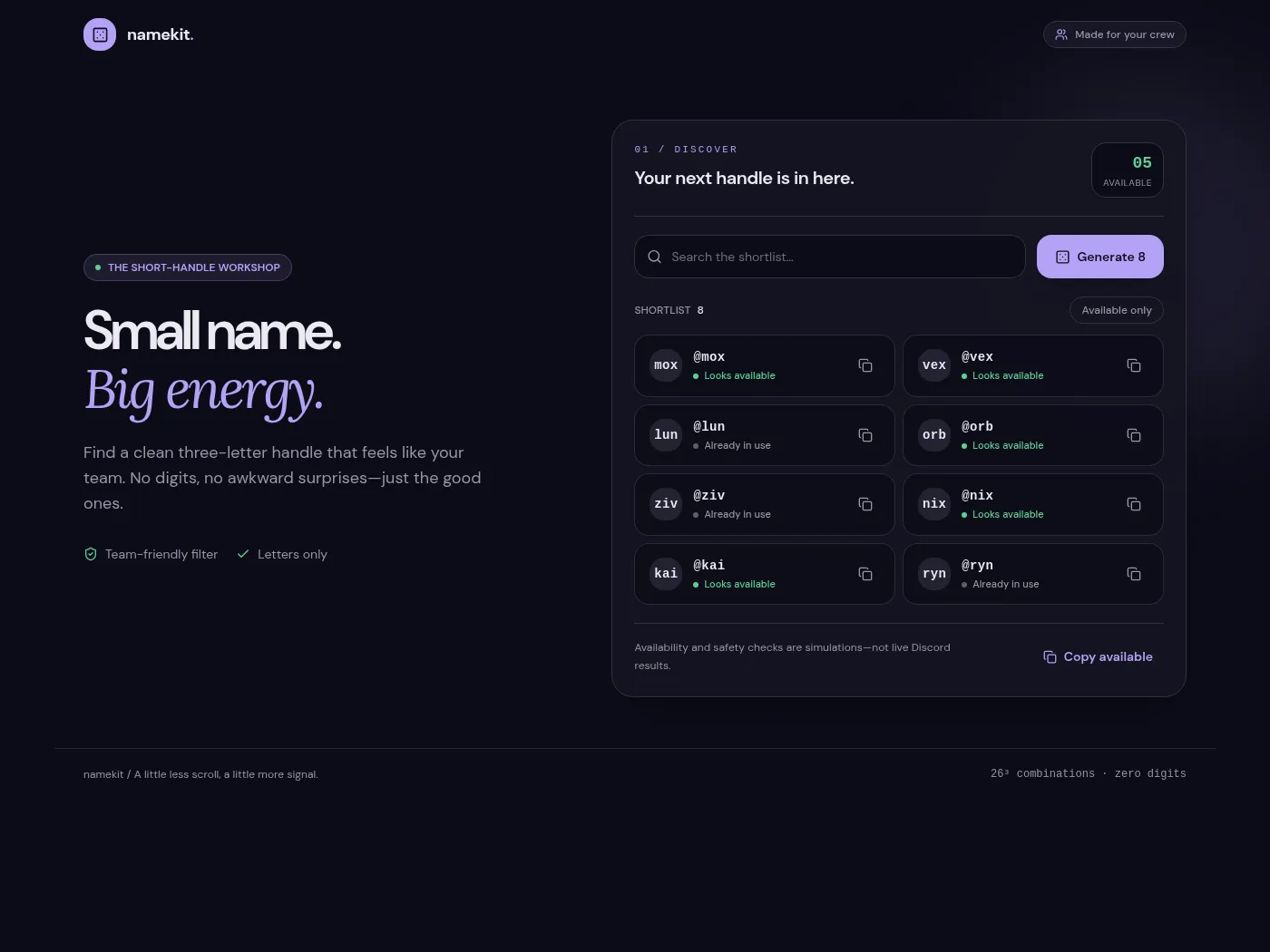 Discord Name Explorer