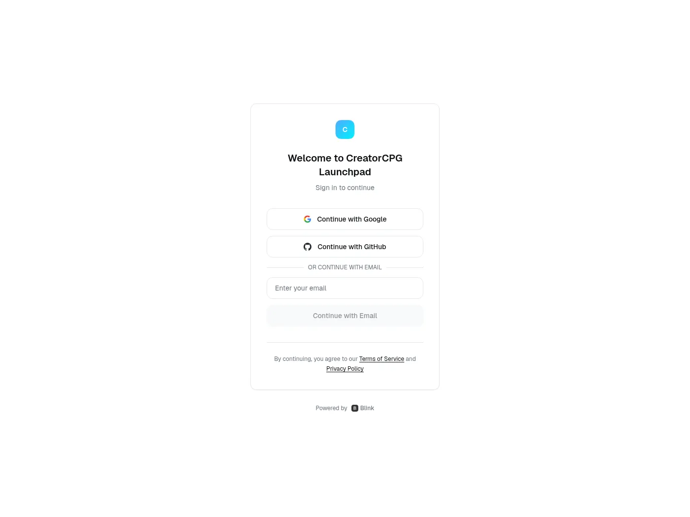 CreatorCPG Launchpad