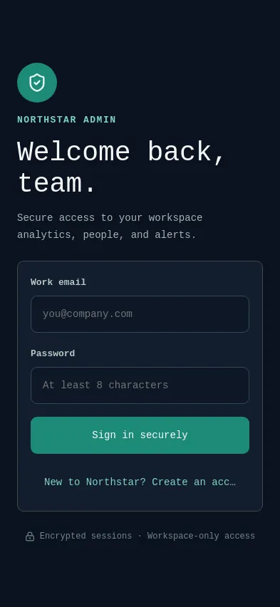 AdminDash Mobile Panel