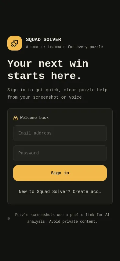 Voice Puzzle Solver