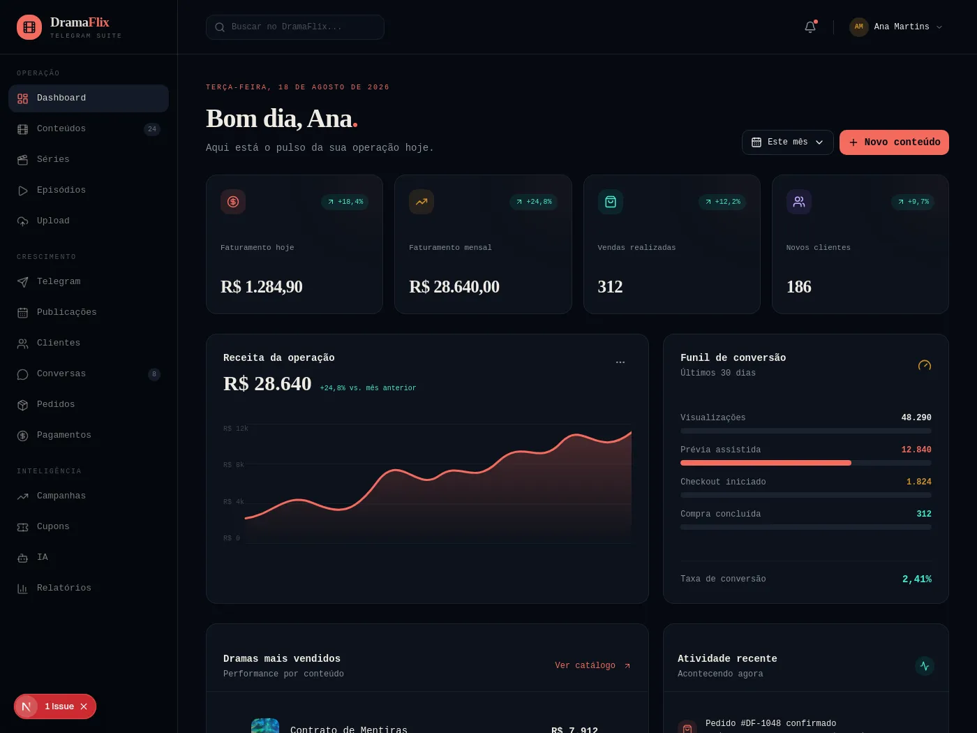 DramaFlix Telegram Suite