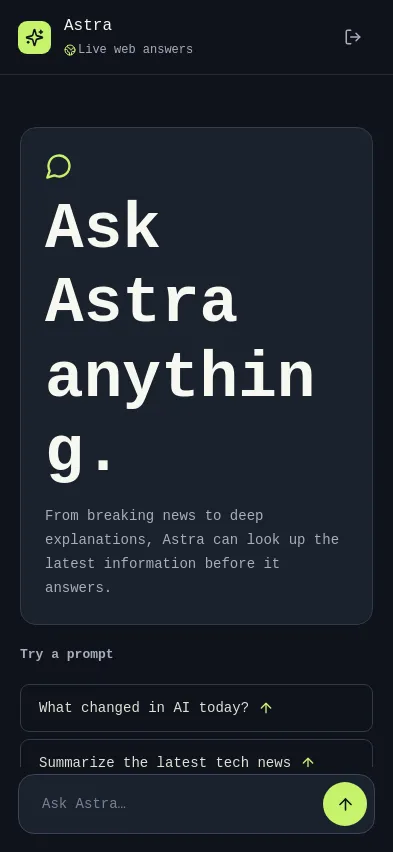 Astra AI Chatbot