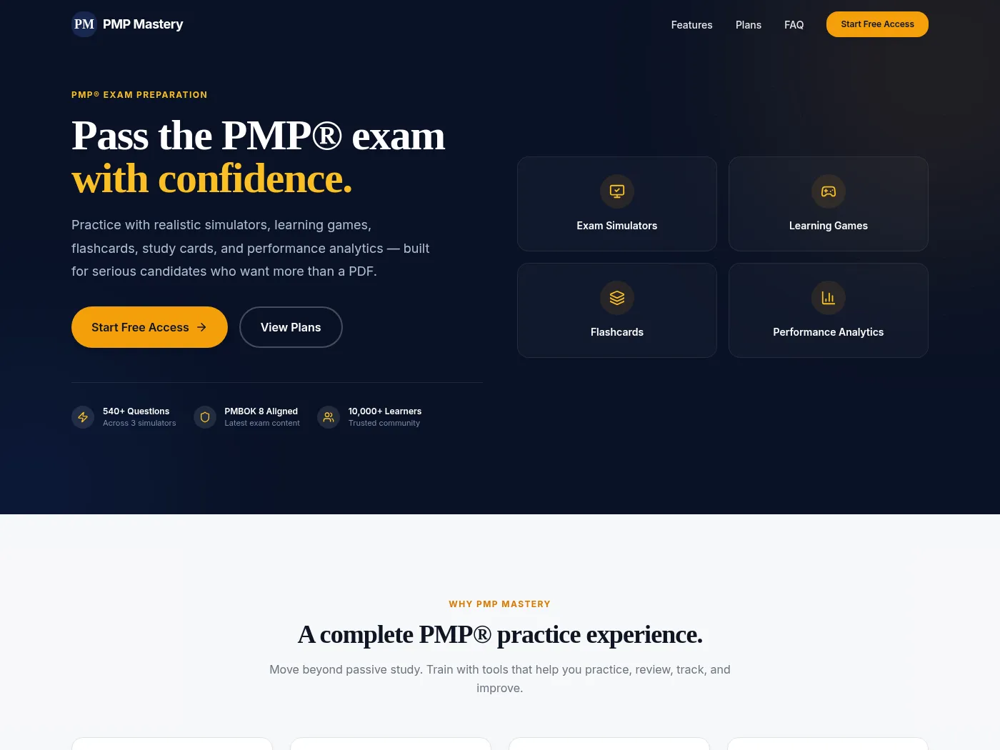 PMP Mastery Website