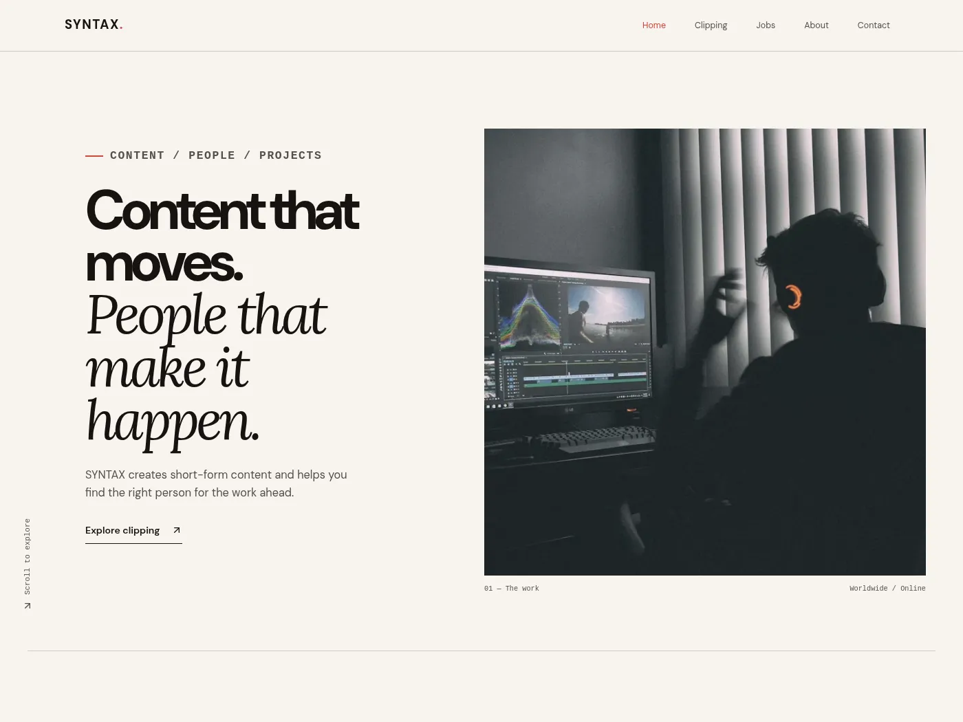 SYNTAX Service Website