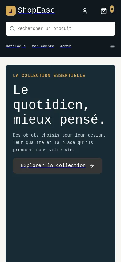ShopEase Mobile Commerce