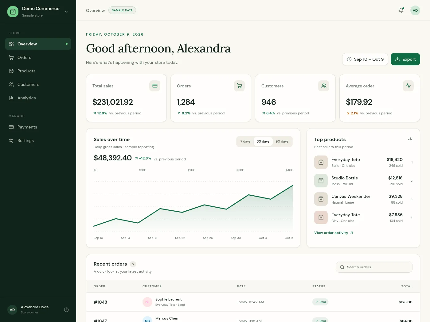 ShopiMock Dashboard