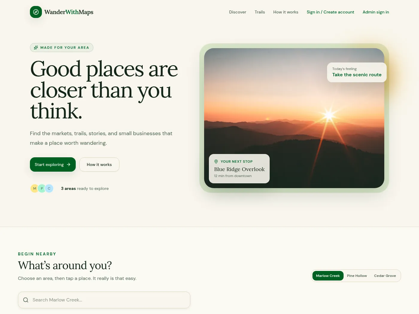 WanderWithMaps Platform