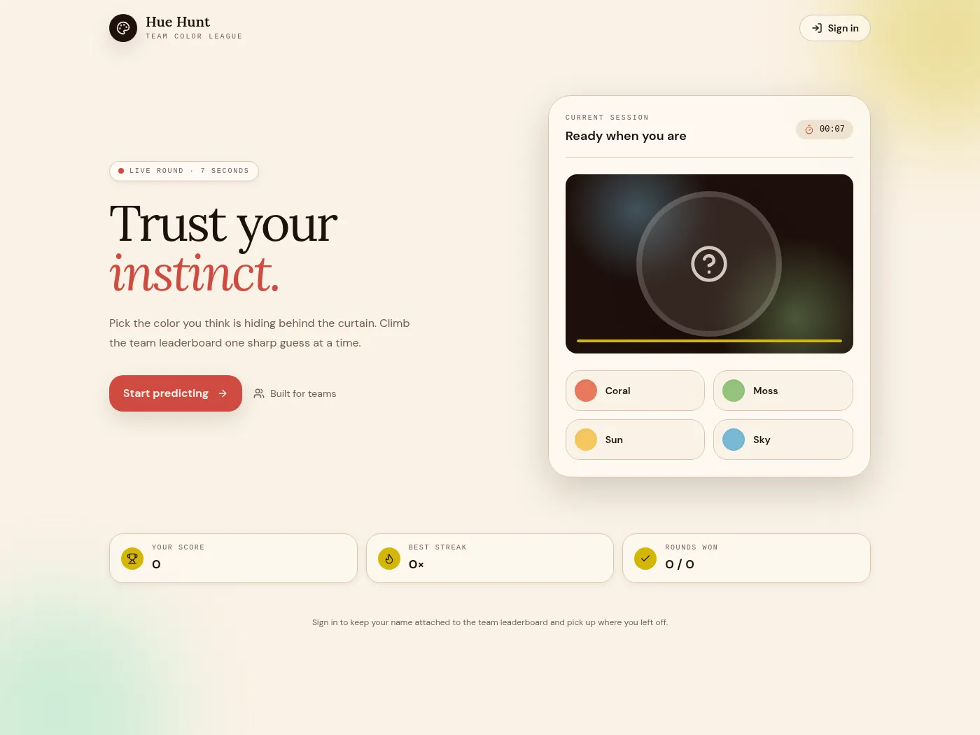 Color Predictor Web