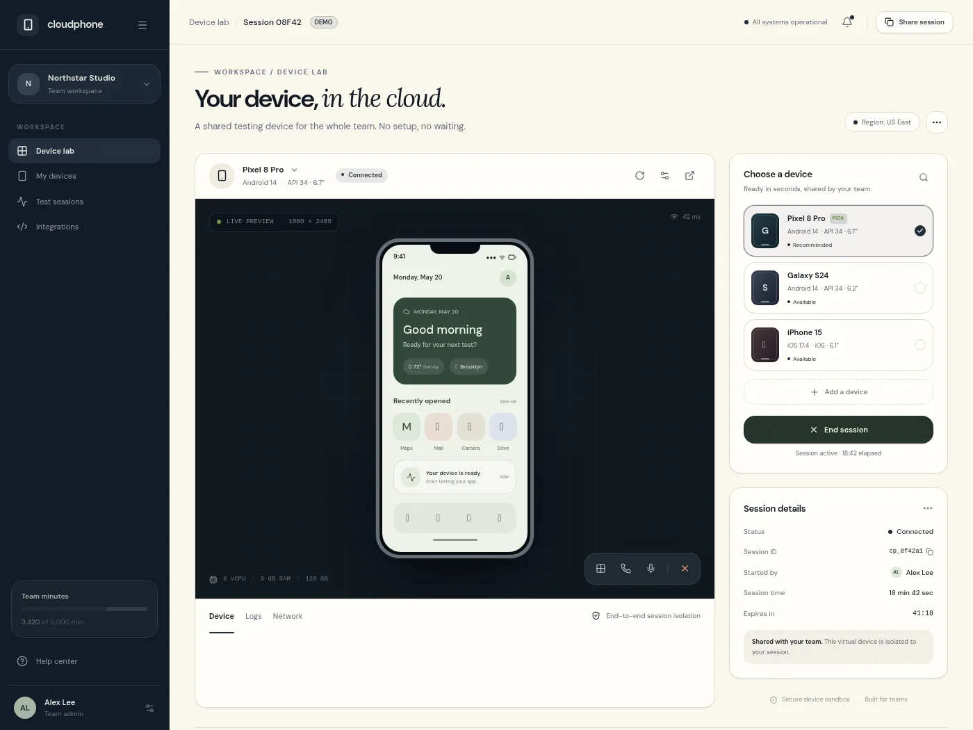 CloudPhone Access
